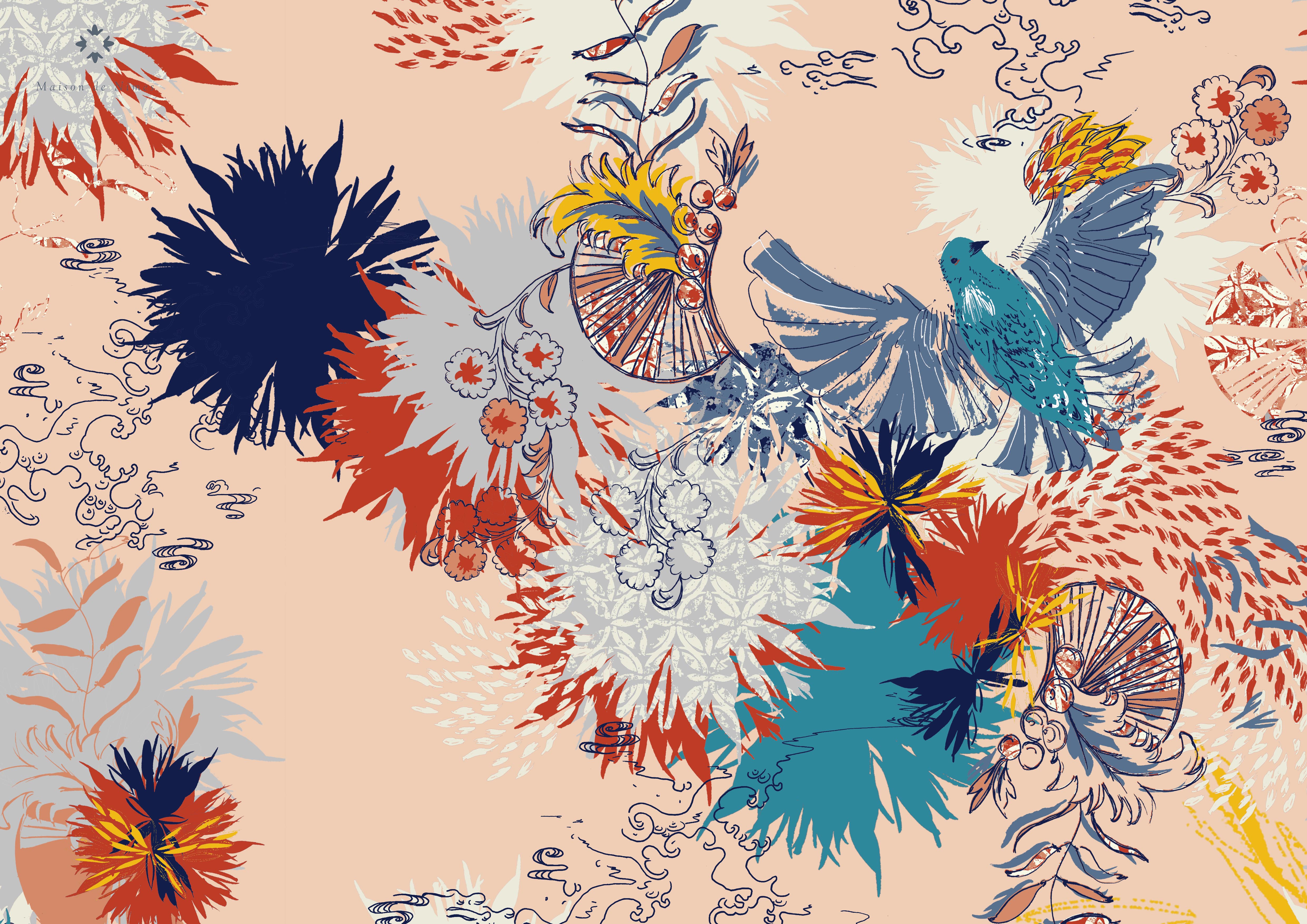 STARLING KIMONO PRINT – Rachel Firth